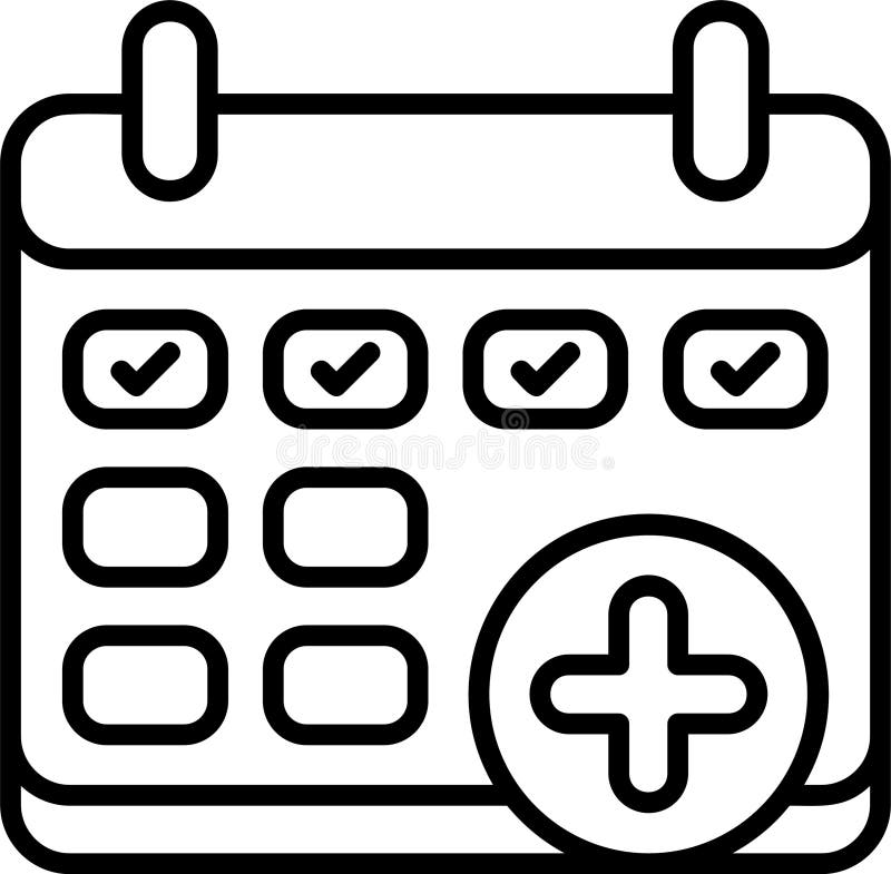 Sick Leave Outline Vector Icon Stock Vector - Illustration of sick ...