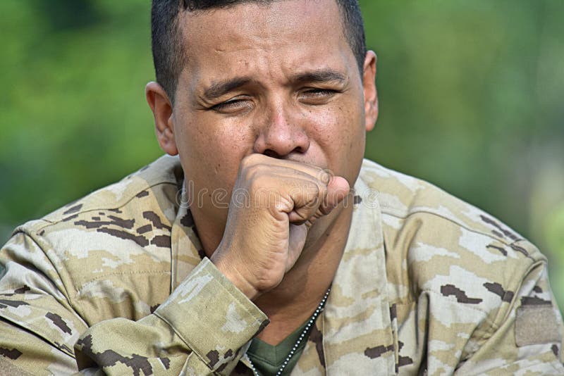 Sick Male Soldier stock image. Image of soldier, illness - 107487899