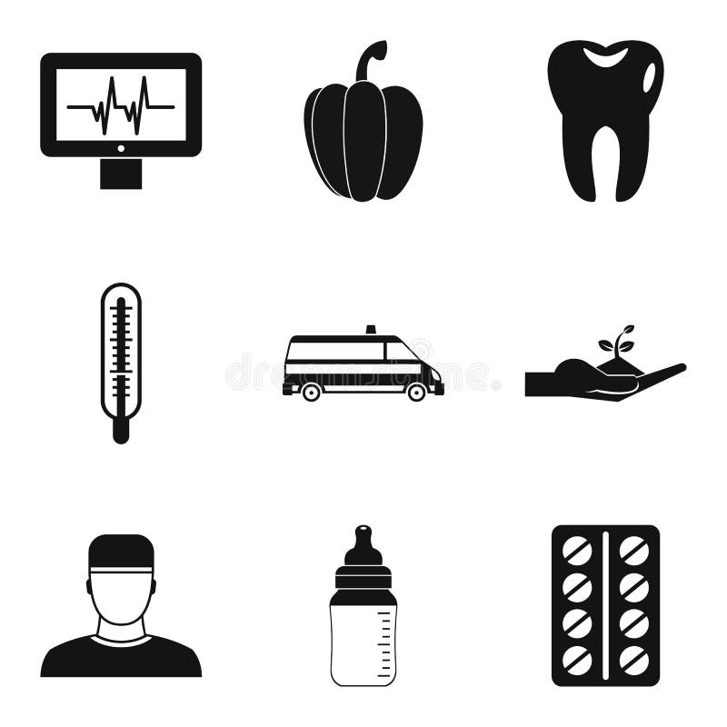 Sick People Icon Set, Cartoon Style Stock Vector - Illustration of ... Sick People Icon Set, Cartoon Style Stock Vector - Illustration of ...