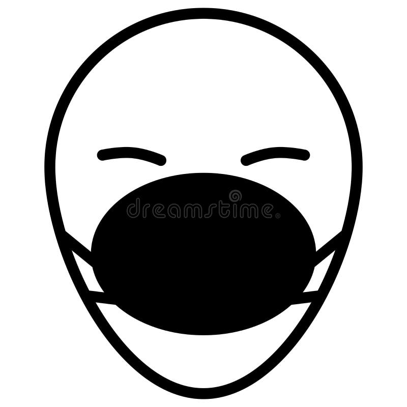 Sick man in medical mask stock illustration. Illustration of epidemic ...