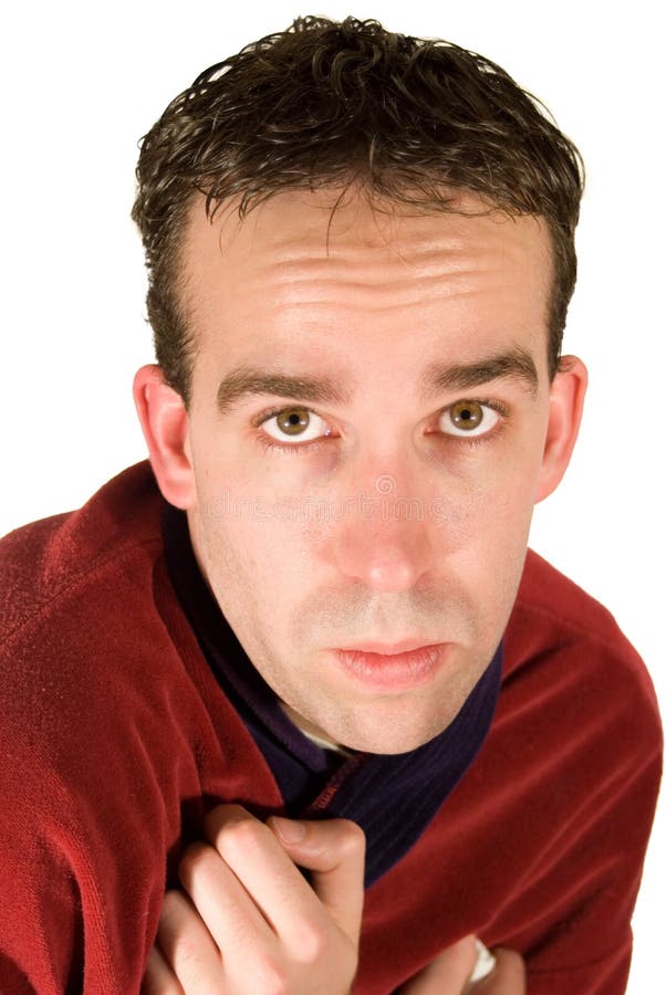 Sick Man s Face stock image. Image of person, close, headache - 4126375