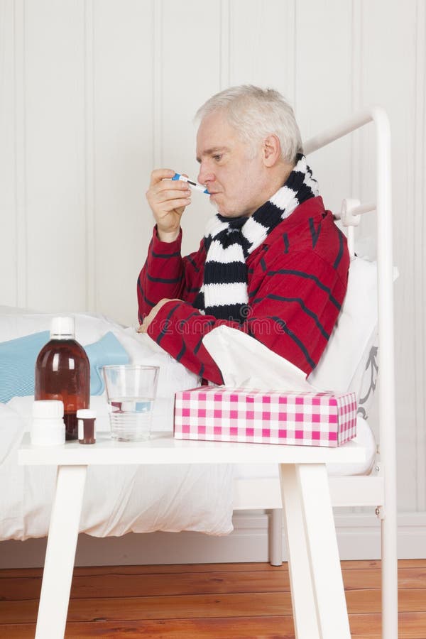 Very sick man stock image. Image of isolated, european - 46102779