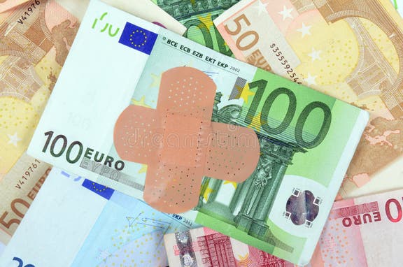 Sick money stock photo. Image of finance, euro, insolvent - 22679798