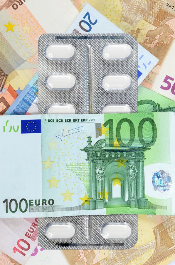 Sick money with pills stock photo. Image of close, capsule - 22679964