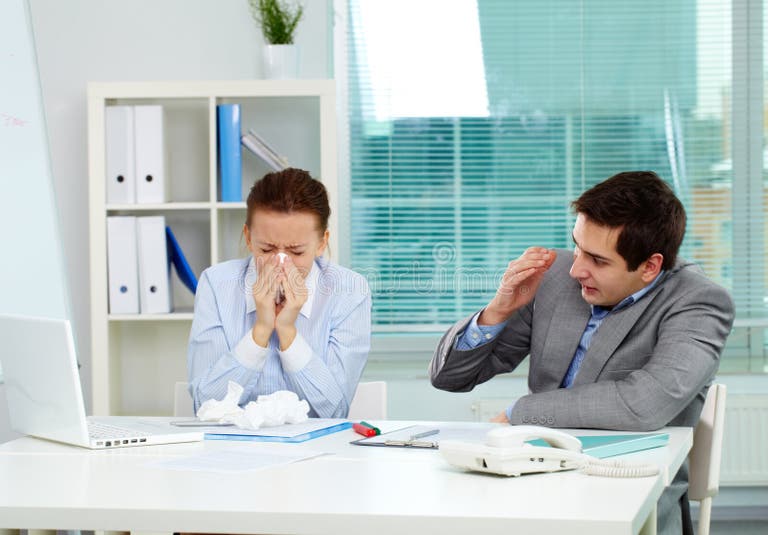 Sick in office stock photo. Image of executive, handsome - 24739672