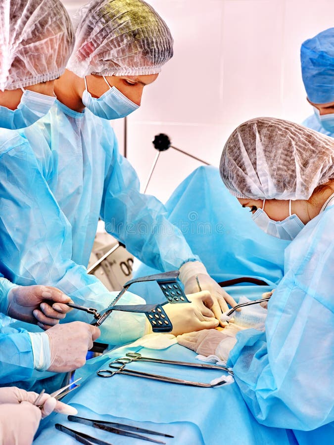 Group Doctors at Reception in Hospital. Stock Photo - Image of office ...