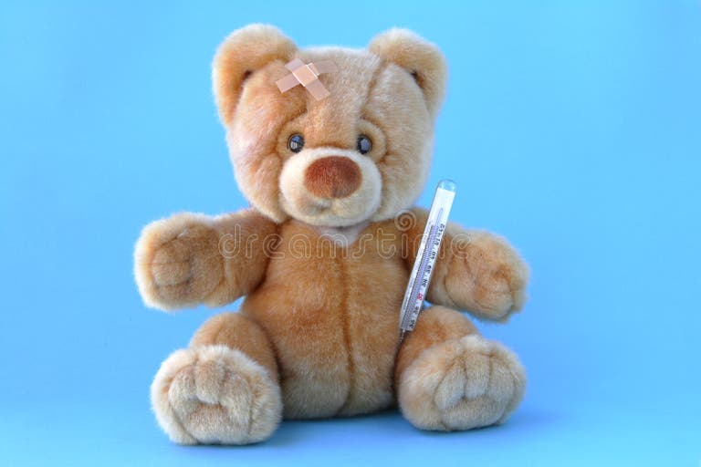 Sick teddy bear stock image. Image of hospital, nurse - 10862777