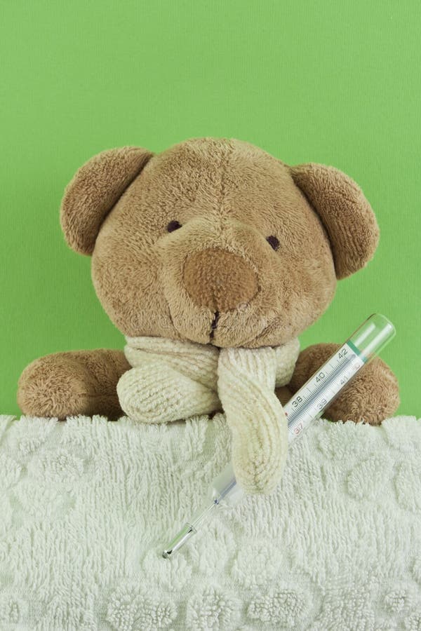 Sick teddy bear stock photo. Image of tiny, medical, soft - 36946520