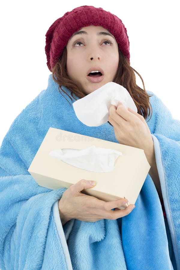 Sick woman stock photo. Image of female, cold, people - 50171268