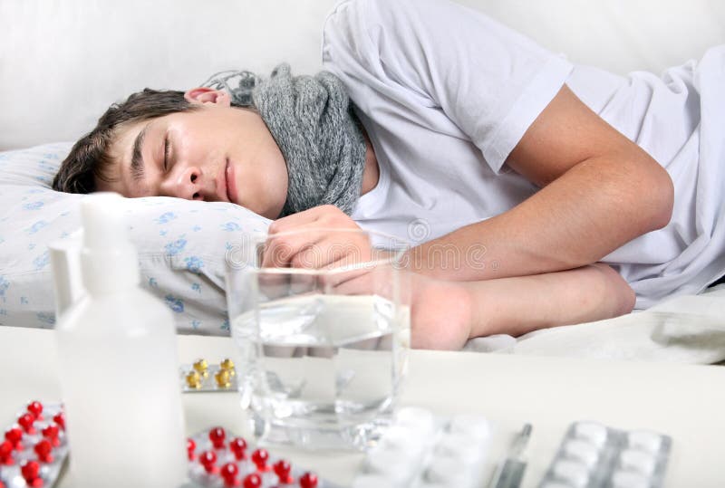 Sick Young Man stock image. Image of illness, face, alone - 35769659