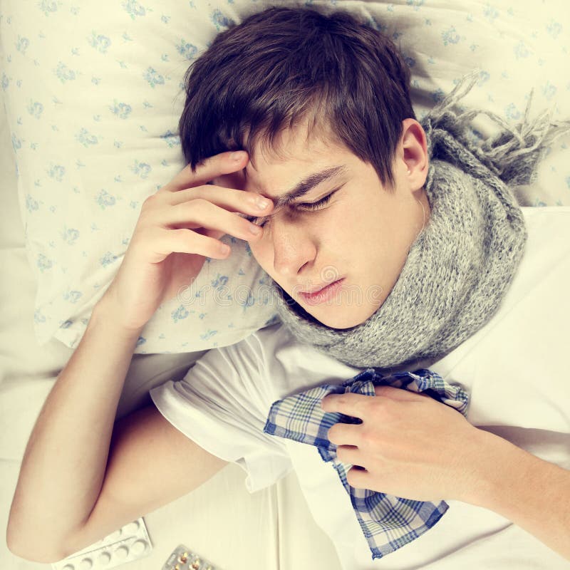 Sick Young Man stock image. Image of illness, face, alone - 35769659