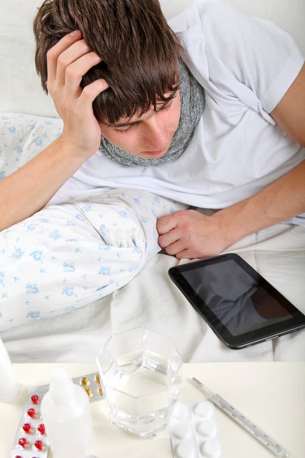 Sick Young Man stock image. Image of mini, caucasian - 36880709