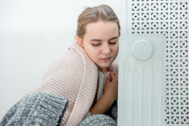 Sick Young Woman with Cold and Flu at Home Stock Photo - Image of ...