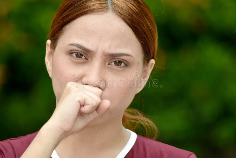 A Sick Youthful Asian Woman Stock Photo - Image of asia, sickness ...