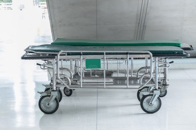 Empty Sickbed At Hospital Room For Supporting Patients Stock Photo ...