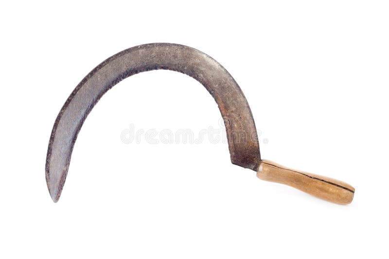 Sickle stock photo. Image of tool, rusty, isolated, blade - 3552658