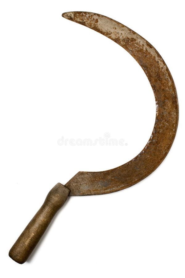 Sickle stock photo. Image of tool, rusty, isolated, blade - 3552658