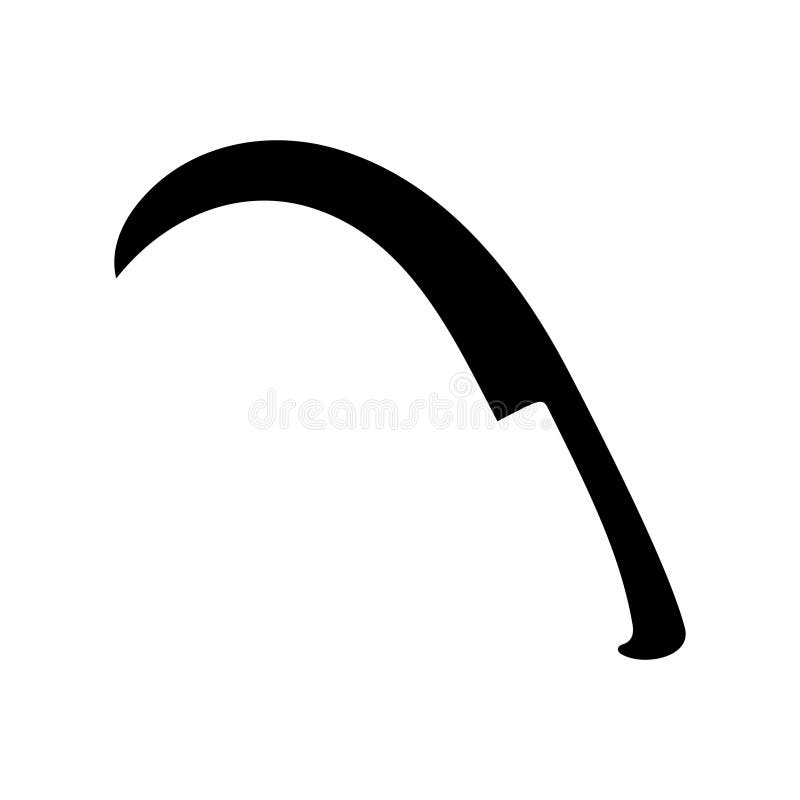 Sickle stock vector. Illustration of item, symbol, sickle - 85031969