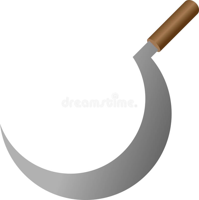 Sickle Icon, Flat Style. - Vector Stock Vector - Illustration of vector ...