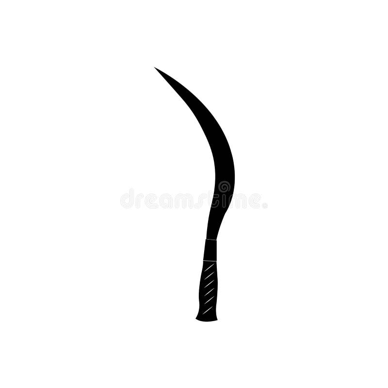 Sickle icon logo vector stock illustration. Illustration of cartoon ...