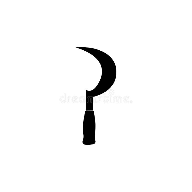 Sickle icon logo vector stock illustration. Illustration of industry ...