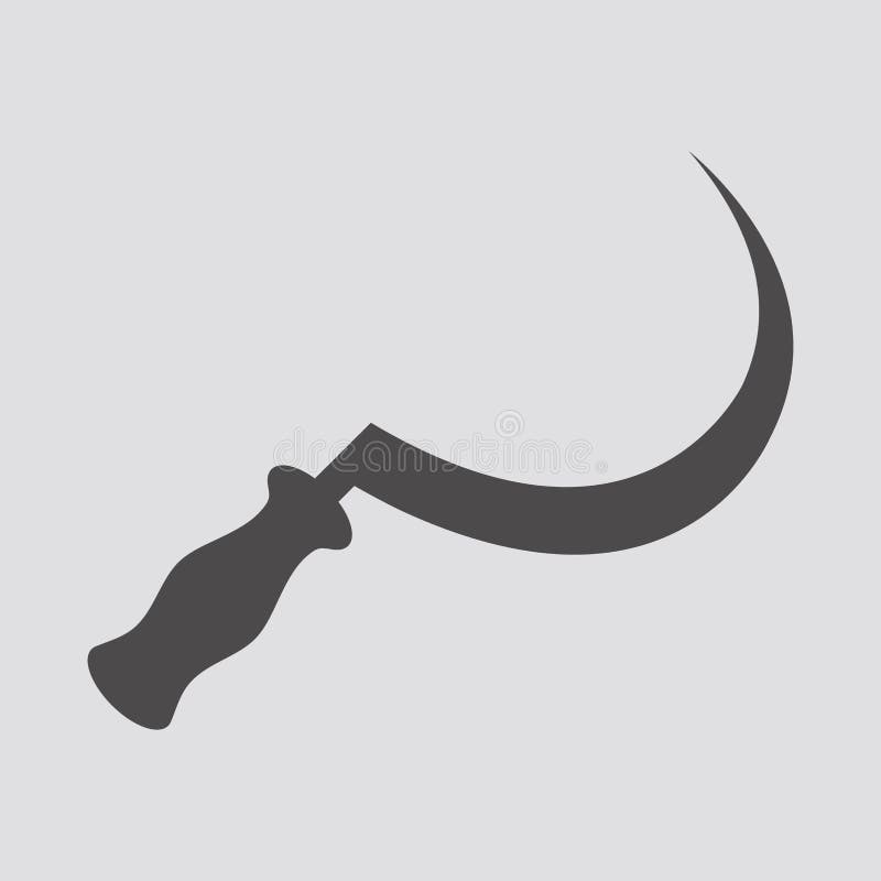 Sickle Icon Vector Sign and Symbol Isolated on White Background, Sickle ...