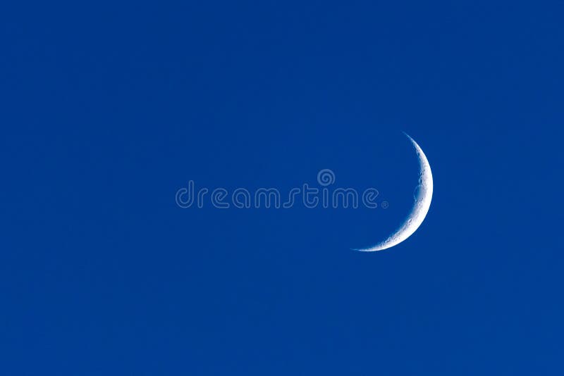 Sickle Shaped Moon on the Night Sky Stock Image - Image of shaped, luna ...