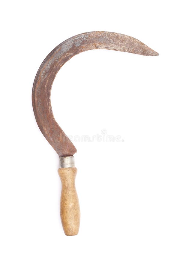 Sickle stock photo. Image of tool, rusty, isolated, blade - 3552658