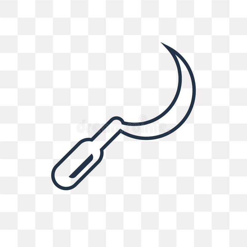 Sickle Icon Vector Isolated on White Background, Sickle Sign , Linear ...