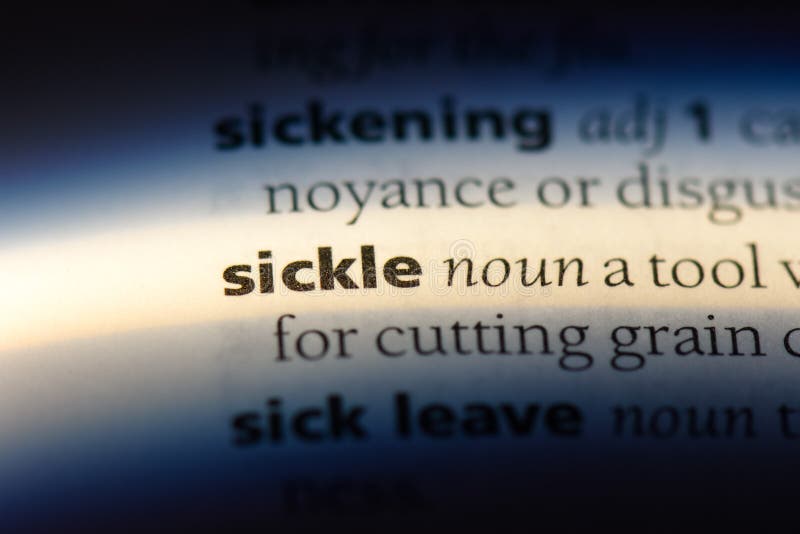 Sickle stock image. Image of english, concept, writing - 126619159
