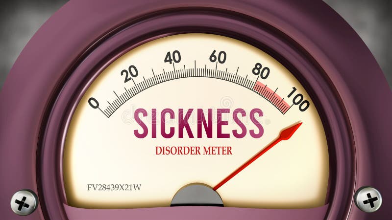 Sickness and Disorder Meter that is Hitting a Full Scale, Showing a ...