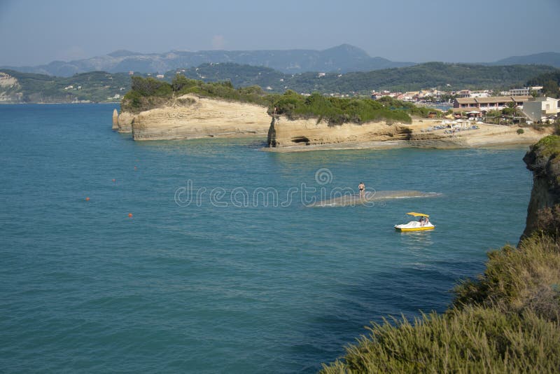 Sidari, Corfu stock image. Image of mediterranean, water - 47218331