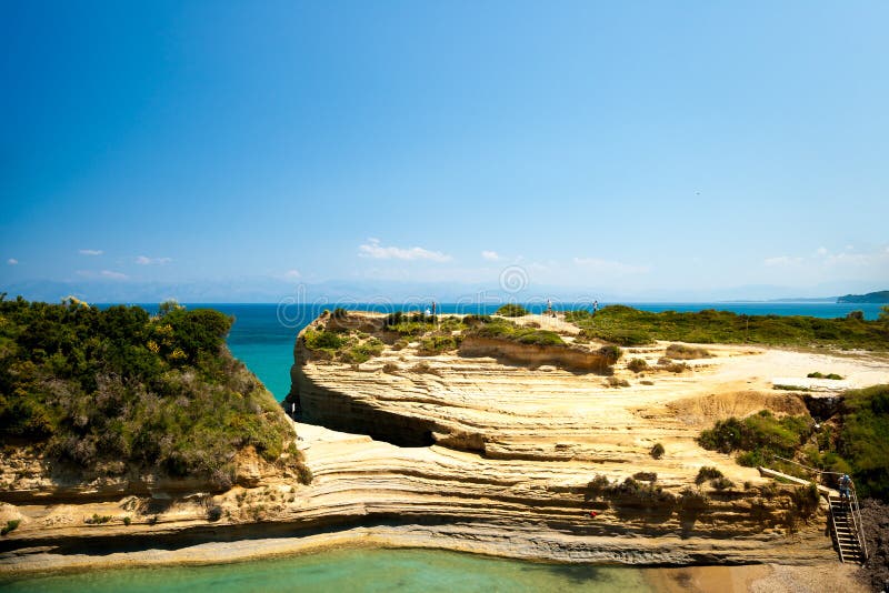 Sidari Corfu Island Greece stock photo. Image of natural - 137812476