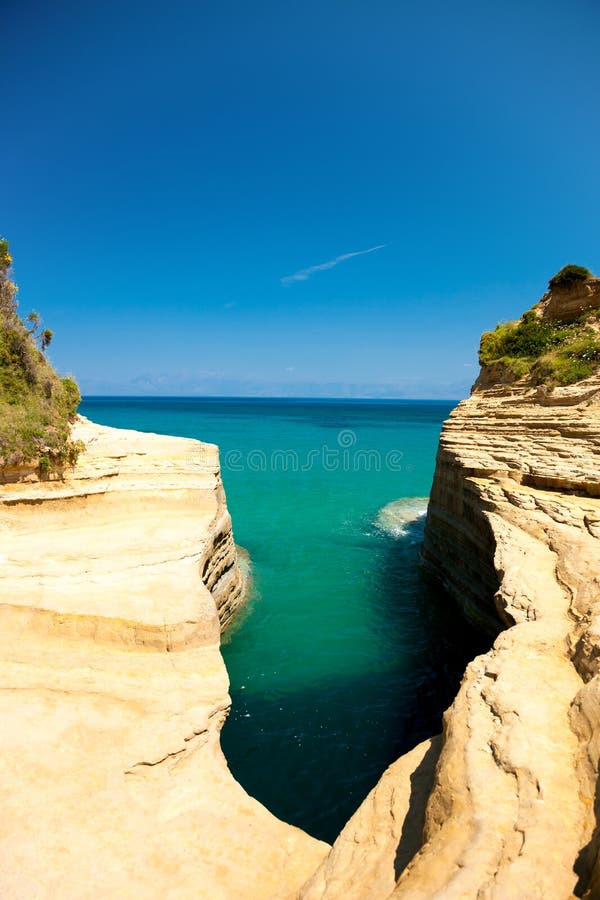 Sidari Corfu Island Greece stock image. Image of vacation - 137812561
