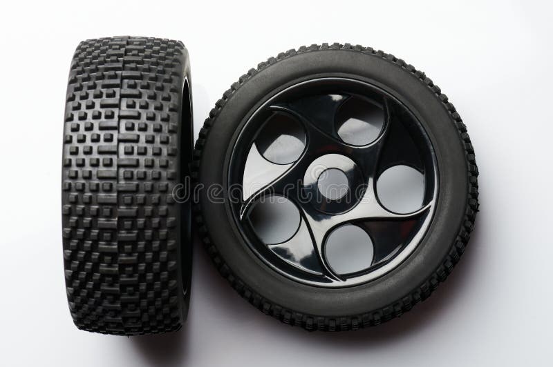 Side and Above View of Car Wheel Stock Image - Image of repair, closeup ...