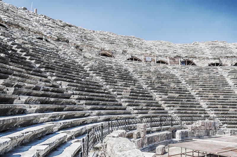 Side Amphitheatre, Turkey stock photo. Image of historical - 234585912