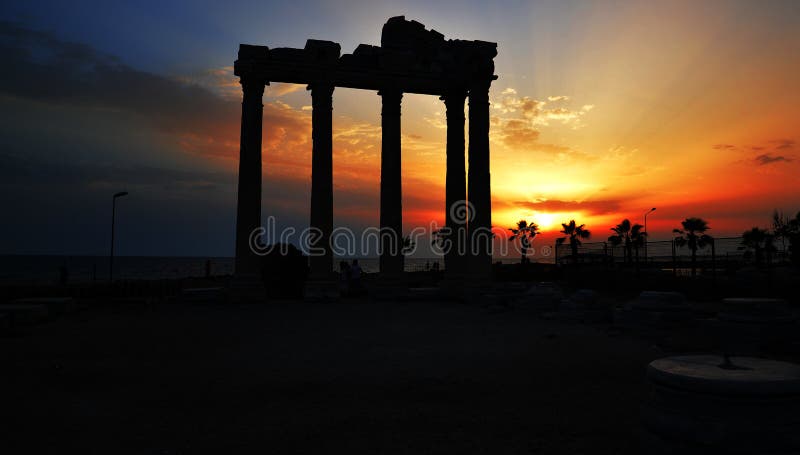 Side Ancient City - Antalya Editorial Photo - Image of wood, arch ...