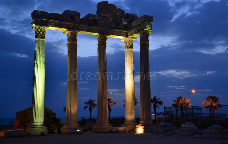 Side Ancient City - Antalya Editorial Stock Image - Image of ruins ...