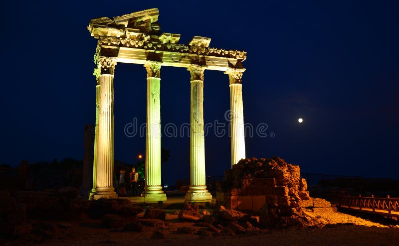 Side Ancient City - Antalya Editorial Image - Image of building ...