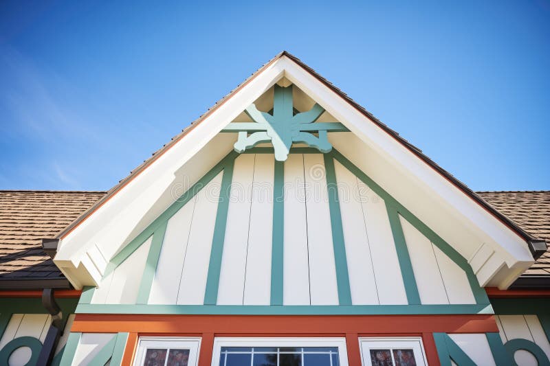 Side Angle Capturing the Depth of Tudors Front Gable Stock Photo ...