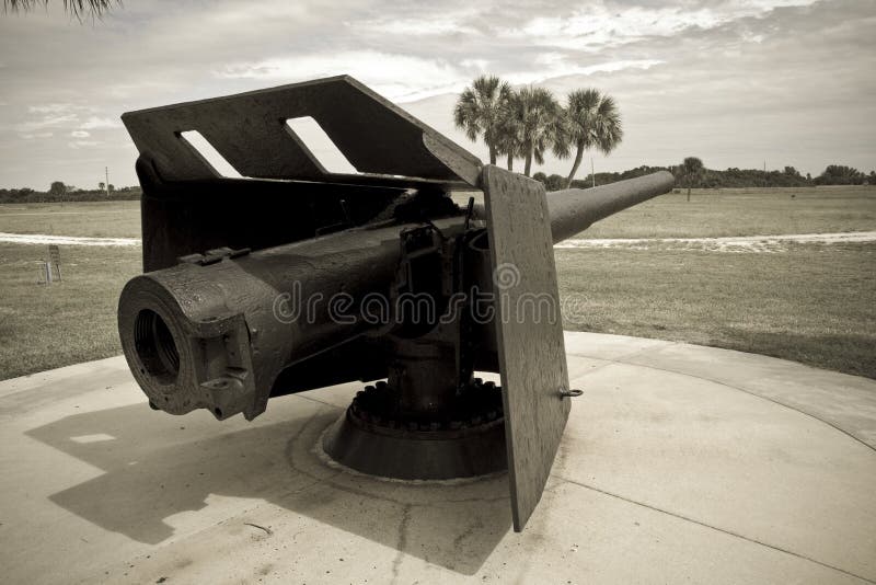 Side Angled View Of An Armored Rifle Stock Photo - Image of oldtime ...