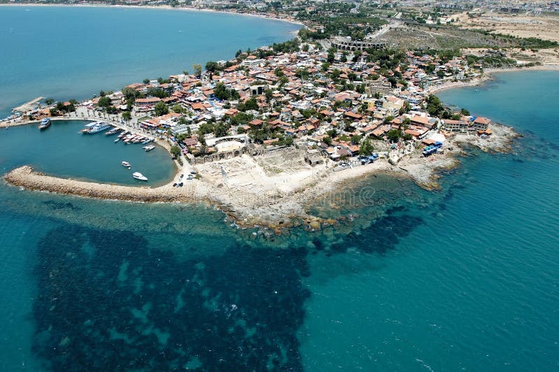 Side, Antalya, Turkey stock image. Image of harbour, sailor - 4124483