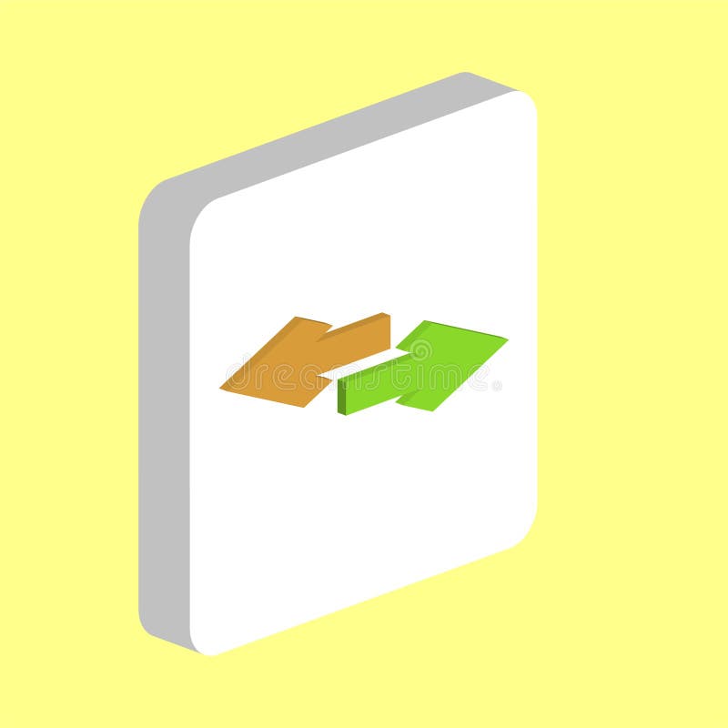 Side arrow computer symbol stock illustration. Illustration of flat ...