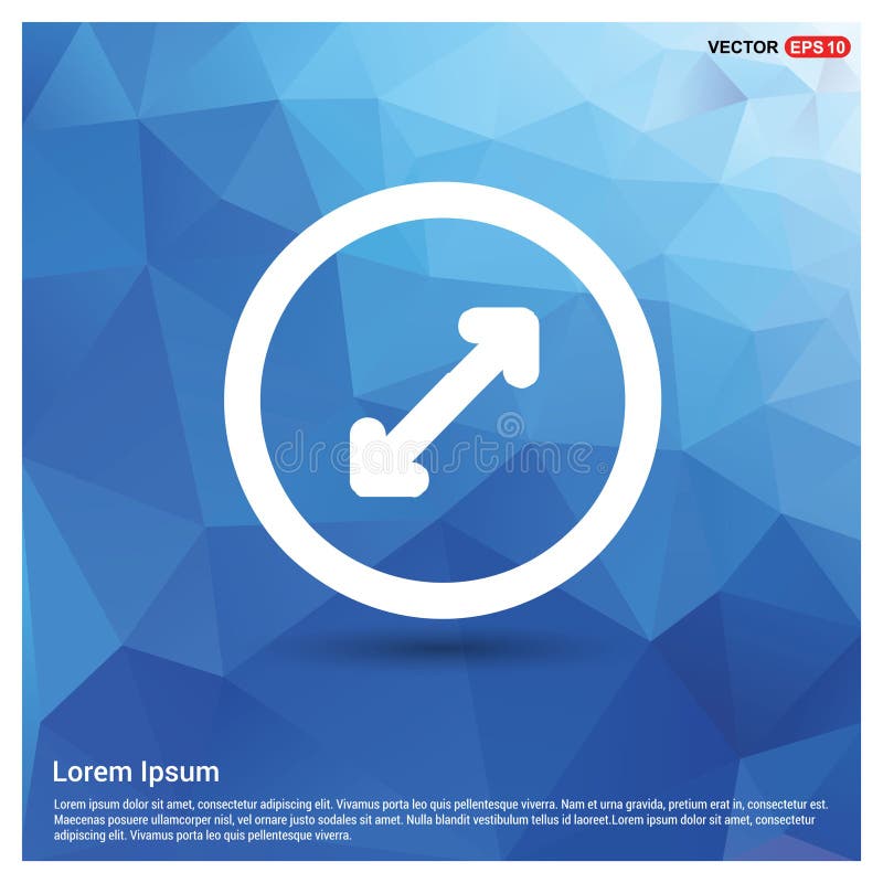 2 side arrow Icon stock vector. Illustration of reflection - 132419834