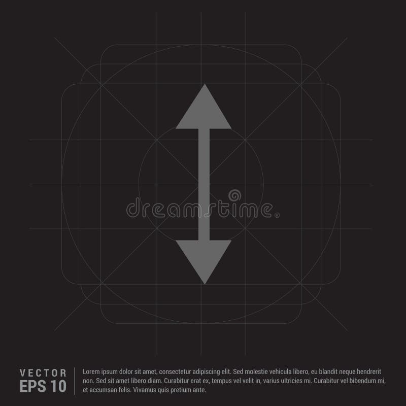 2 side arrow Icon stock vector. Illustration of color - 132405763