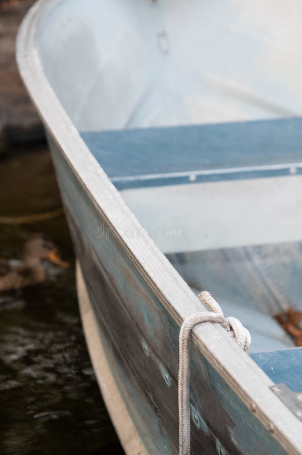 The Side and Bow of the Boat with the Duck To the Side Stock Image ...