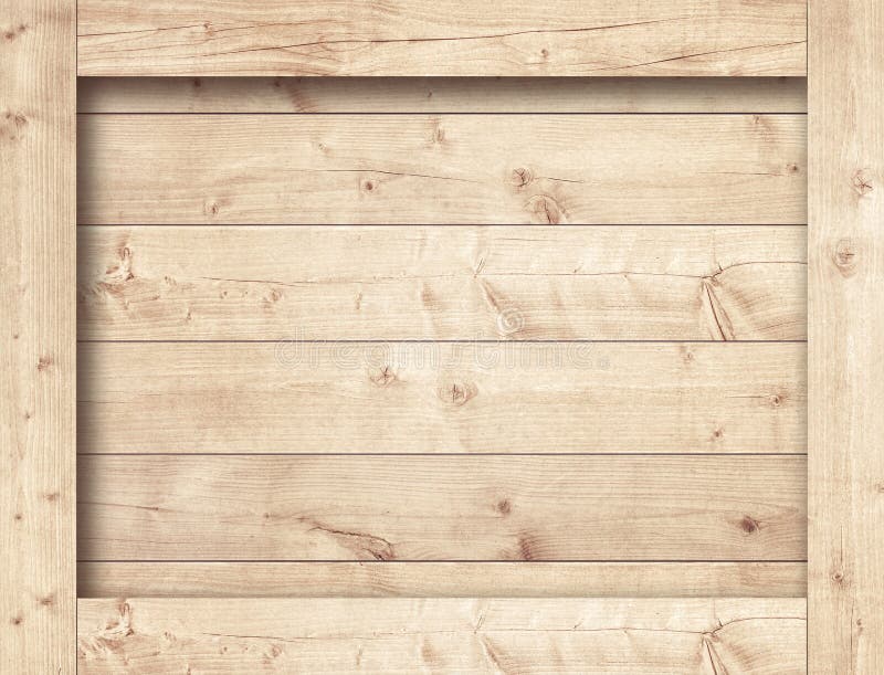 Side of Brown Wooden Crate, Box, Planks or Frame for Text or Message ...