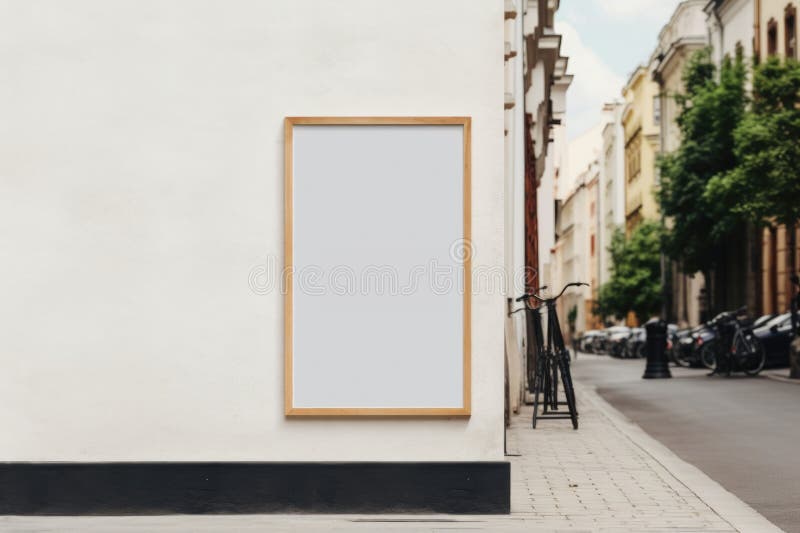 Side of a Building with a Picture Frame, Suitable for Real Estate or ...