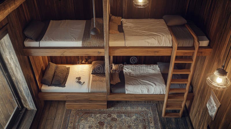 Side by Side Bunk Beds stock photo. Image of proximity - 379213260