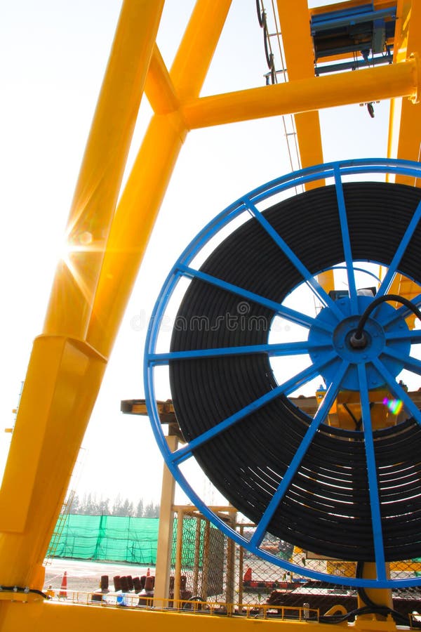 Side cable reel stock image. Image of pendant, reel, beam - 35768151